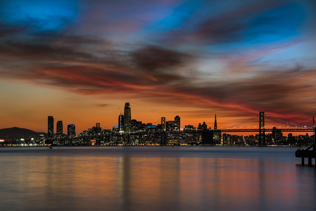 San Francisco Sunset from Port Oakland – Harold Davis