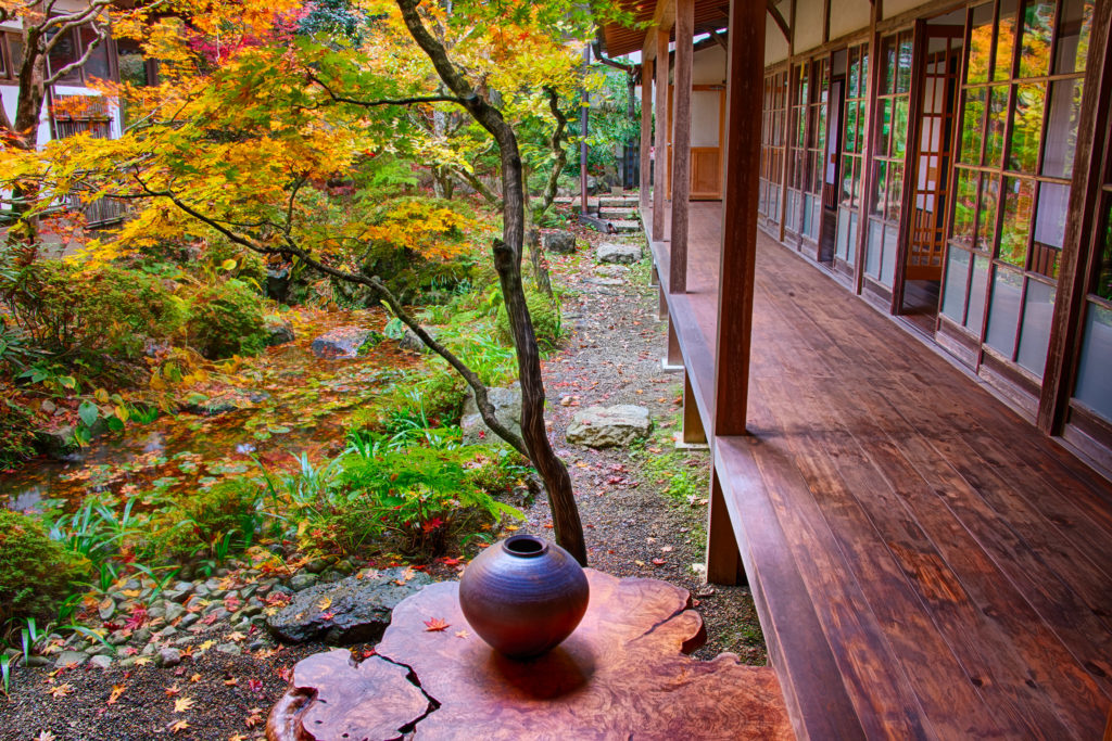 Japanese Monastery Courtyard – Harold Davis